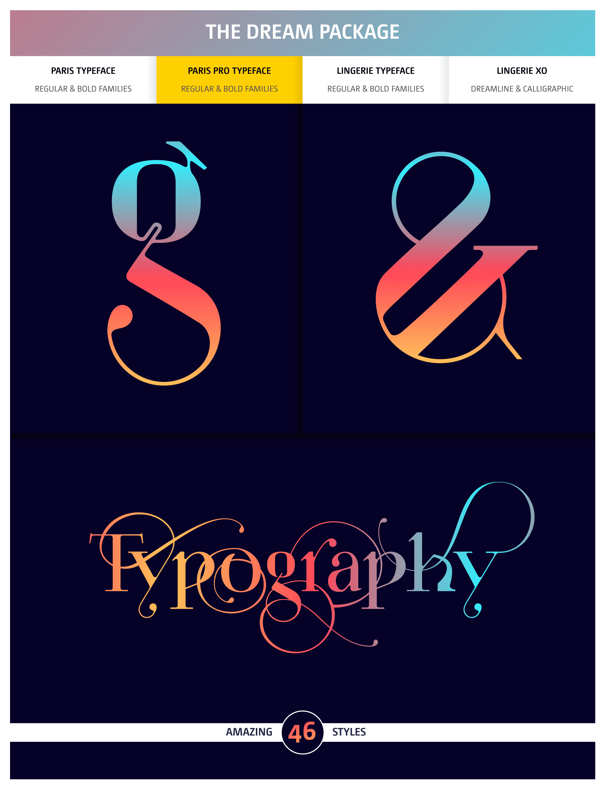 THE DREAM FONTS PACKAGE