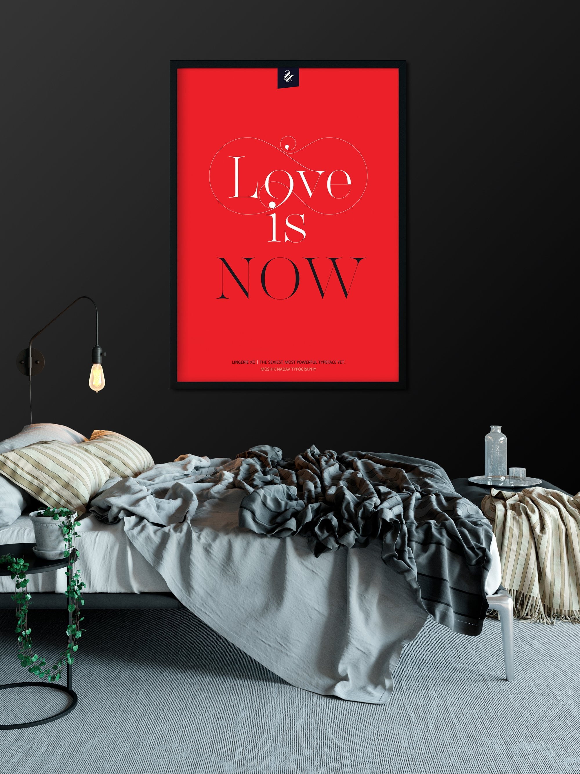 Love is NOW Poster by Moshik Nadav Fashion Typography